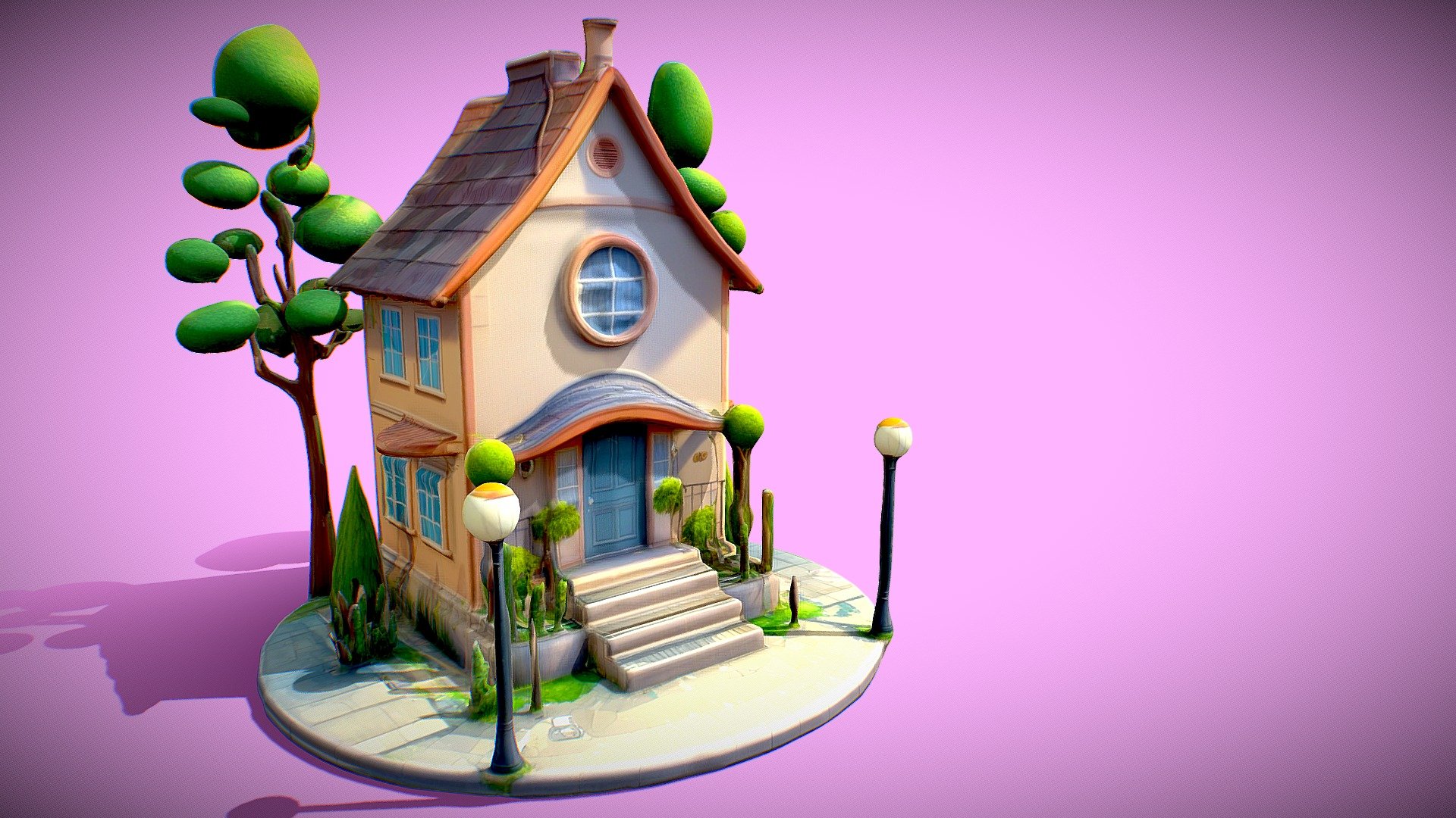 House_ Cartoon Game Assets Low Poly - 3D model by Leilanie (@Meilanie ...