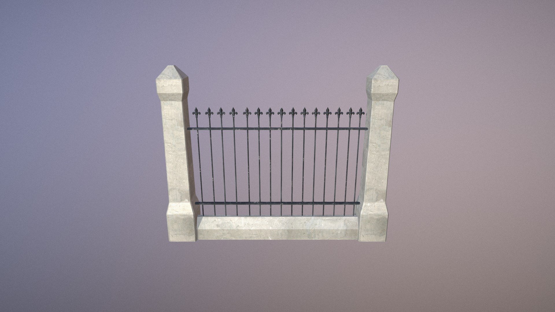 Fence - Download Free 3D model by Memo29 [41abe3c] - Sketchfab