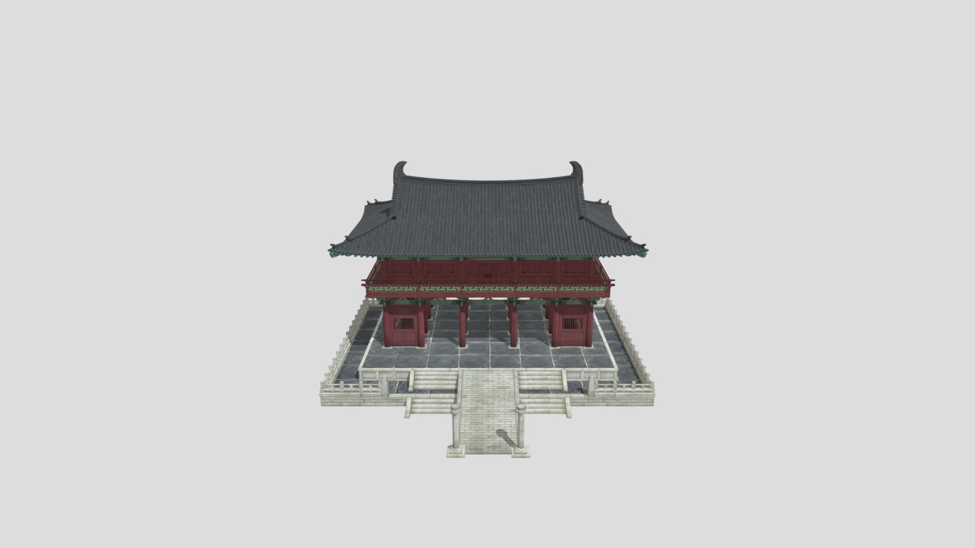 Chunyanggyo West Gate, Gyeongju - Download Free 3D model by KOREA ...