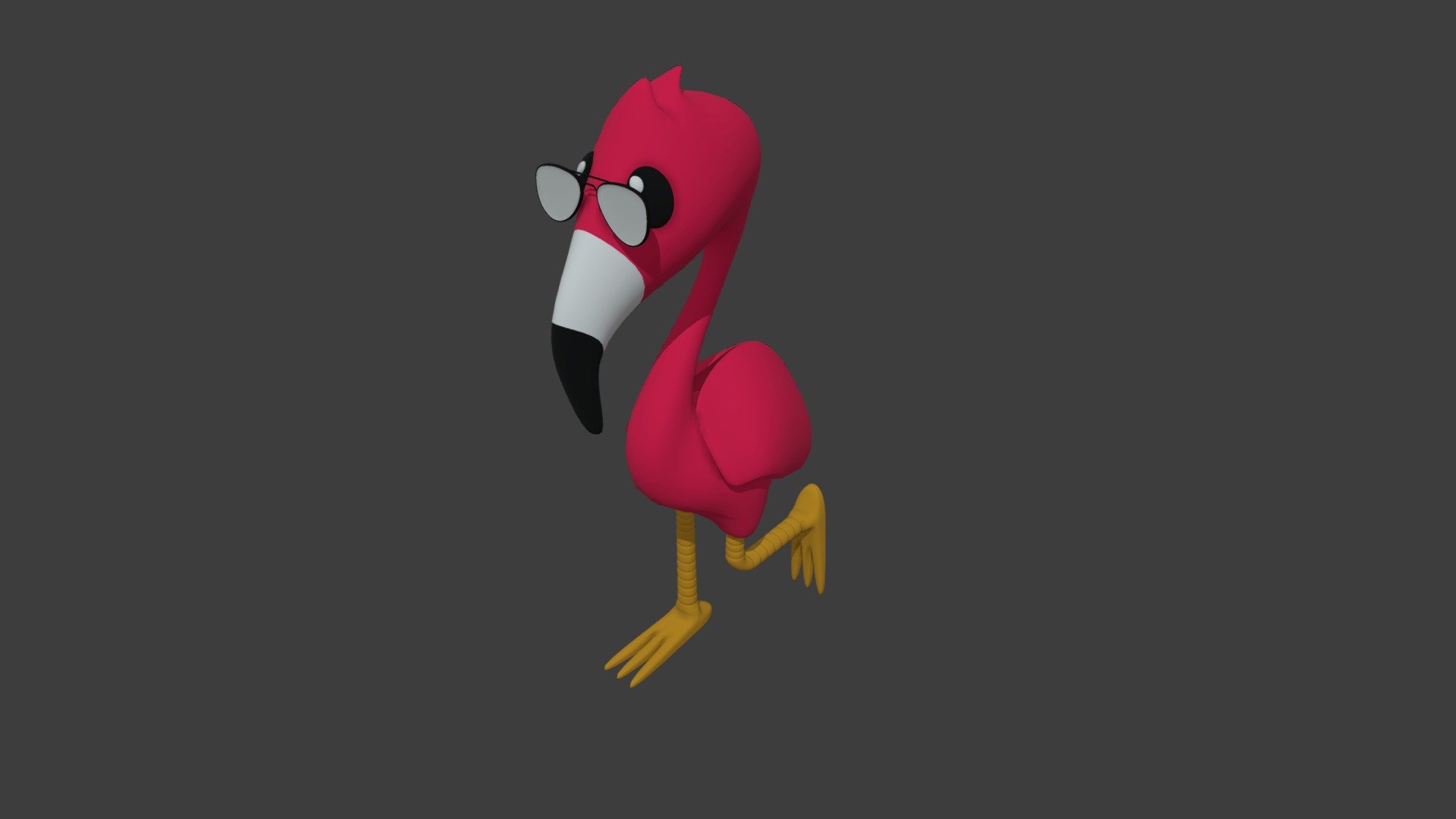 Cute Flamingo - 3D model by layker191 [41adcb7] - Sketchfab