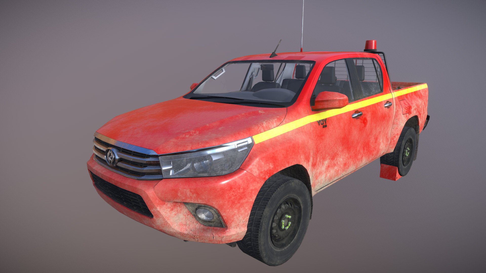 Mining Toyota Hilux - 3D model by Francisco (@triken) [41adce5] - Sketchfab