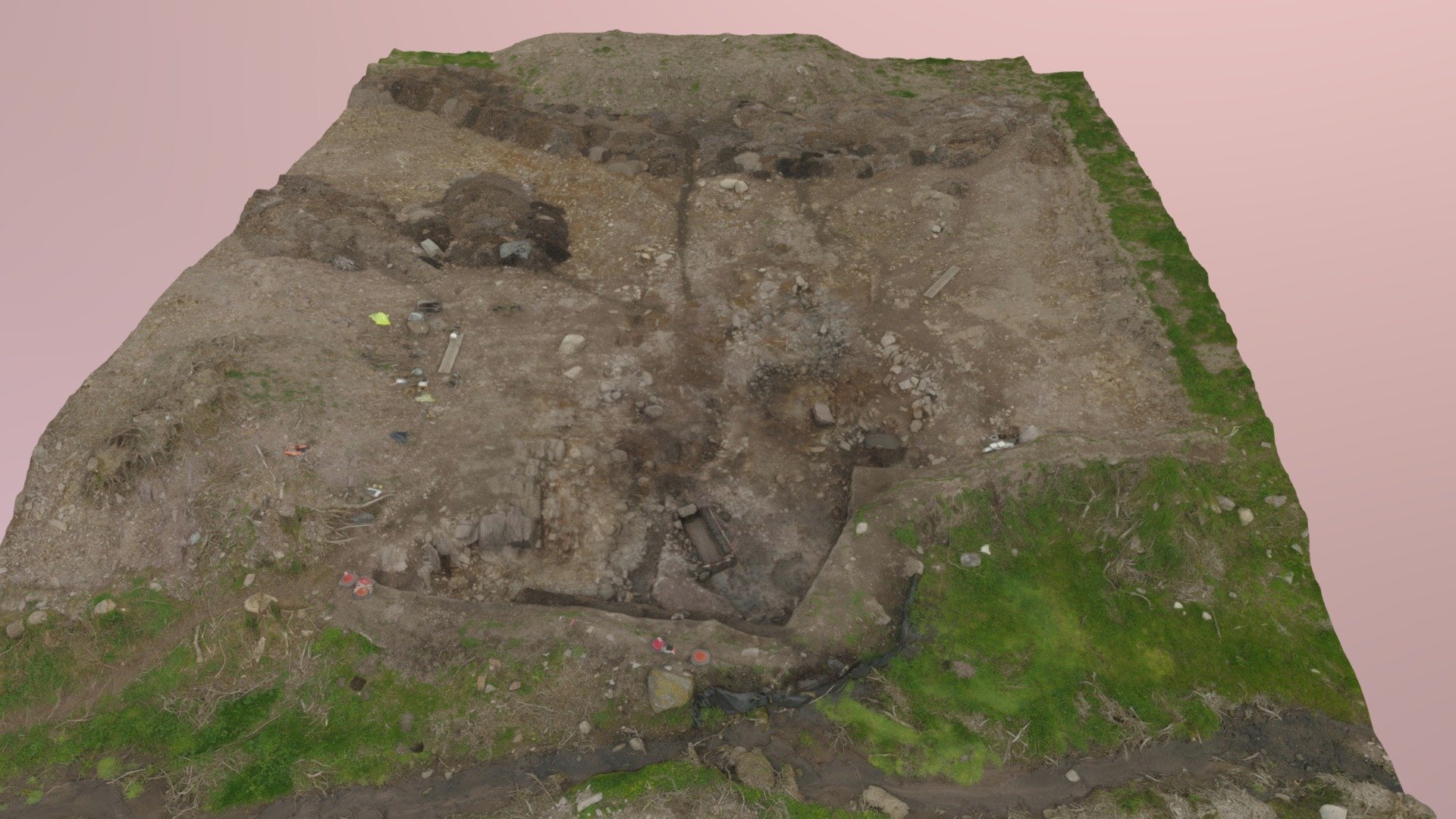Gurteenroe 1 - Excavated burnt mound - 3D model by bruce.sutton ...