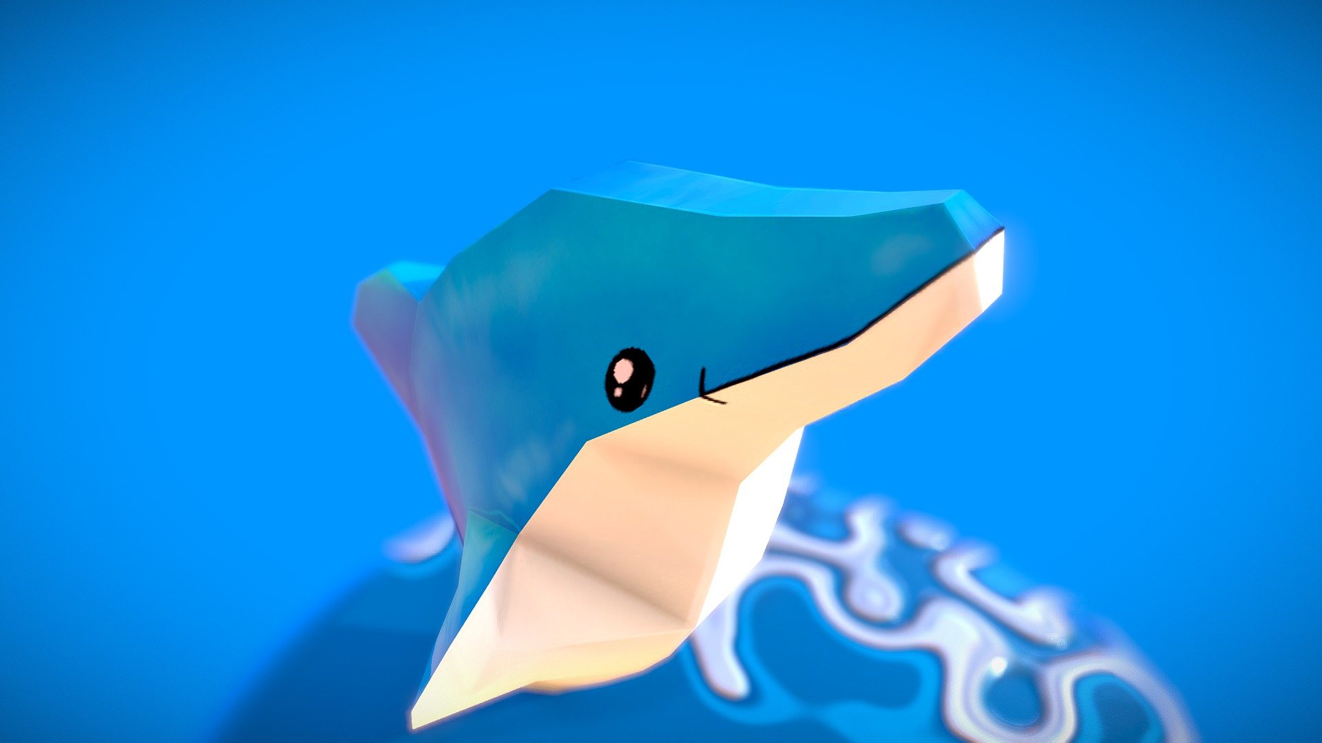 Low poly toon Dolphin - Buy Royalty Free 3D model by 4draw.net [41afba8 ...