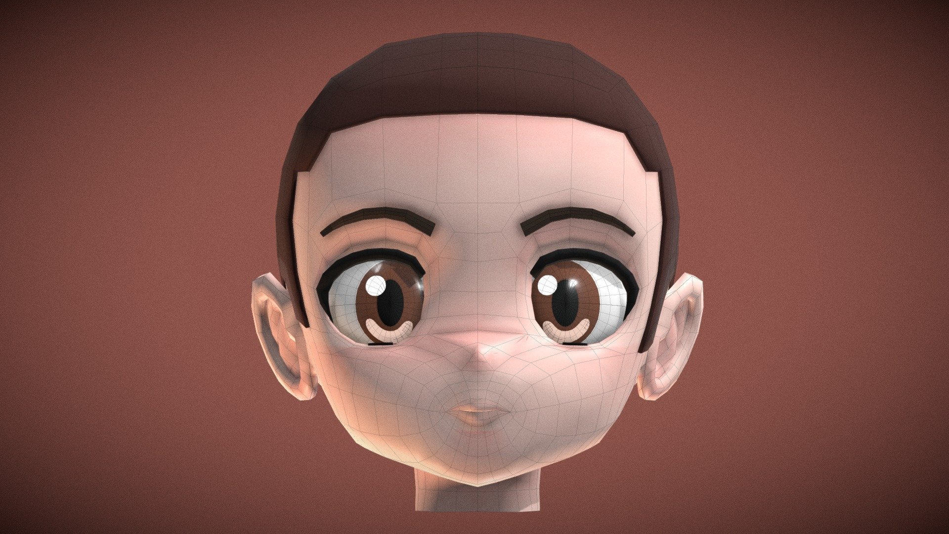 Anime Boy Head Type D (+60 Facial Morphs) - Buy Royalty Free 3D model ...