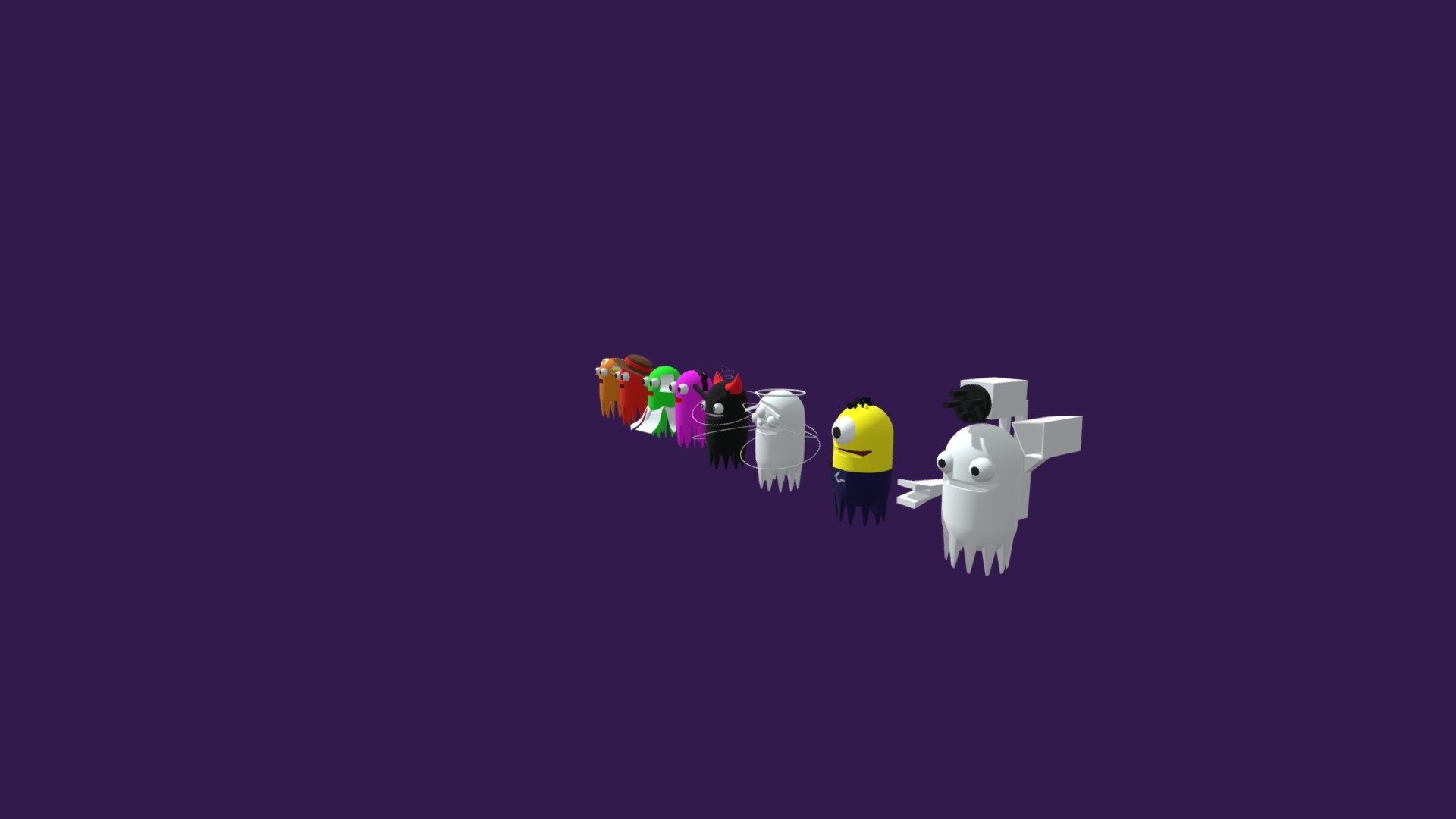 Free Pacman Ghosts With Cosmetics (+Bosses) - Download Free 3D model by ...