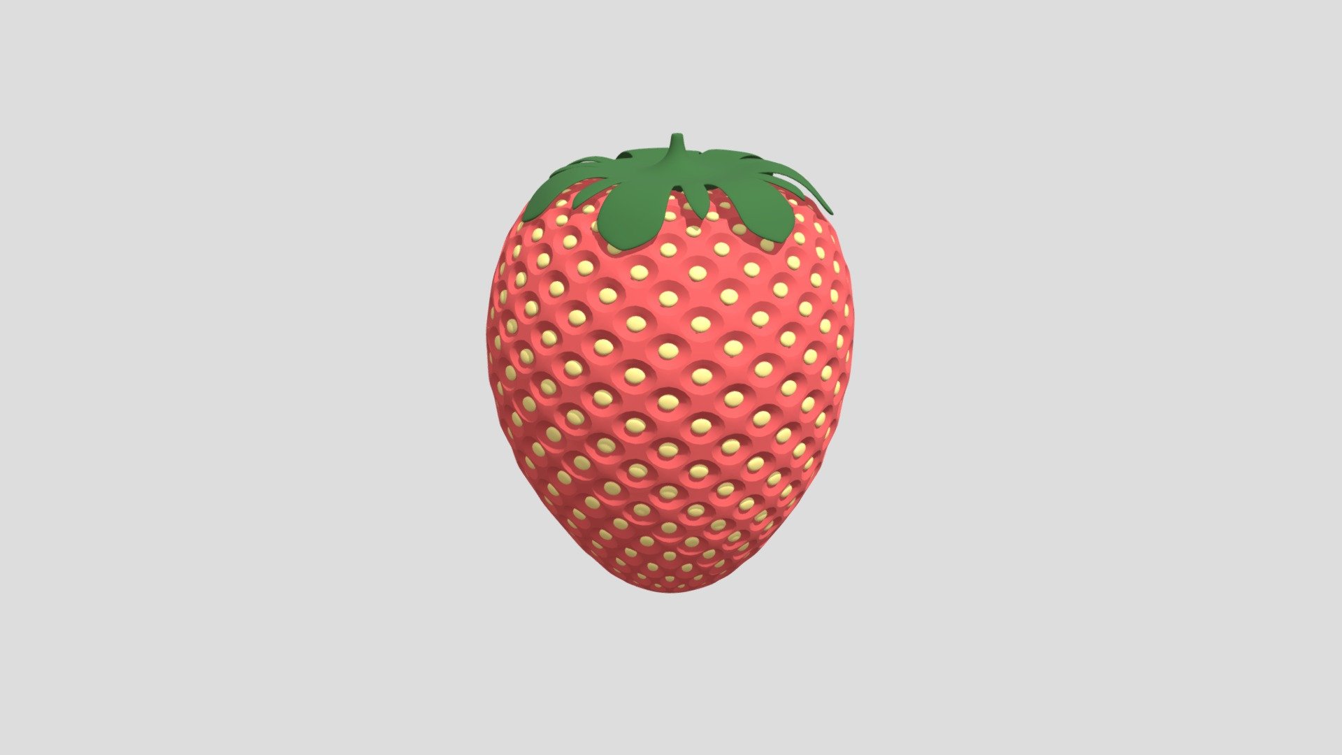 Strawberry - Download Free 3D model by k0dapup [41b2b08] - Sketchfab