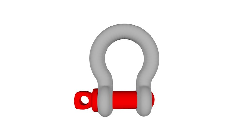 Forged Chain Shackle Screw Pin Omega Type G-209 - 3D model by ...