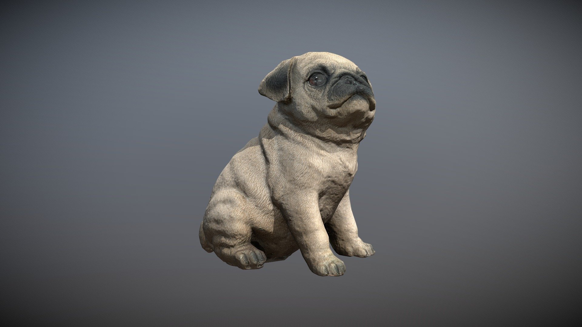 Pug Figurine - 3D model by anyiewo [41b4df2] - Sketchfab