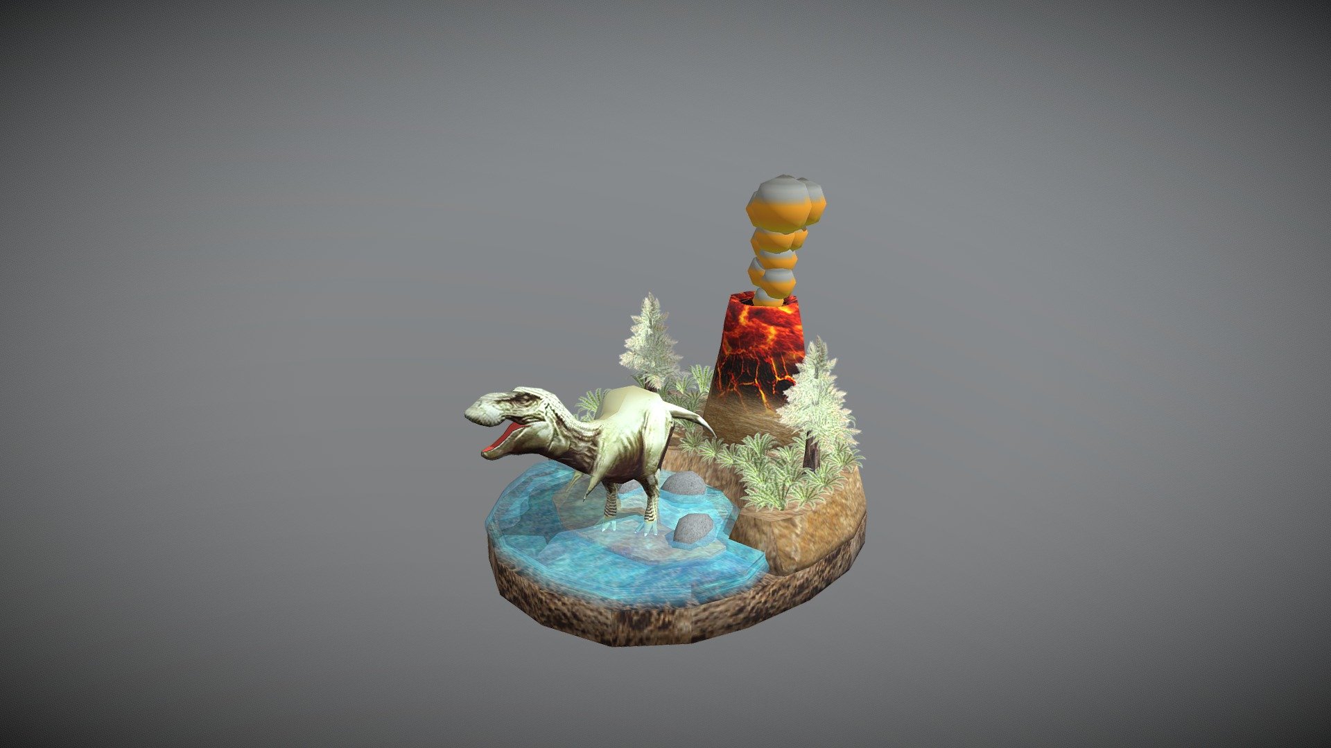 恐龍時代 - 3D model by YOU TENG (@A12370) [41b7f78] - Sketchfab