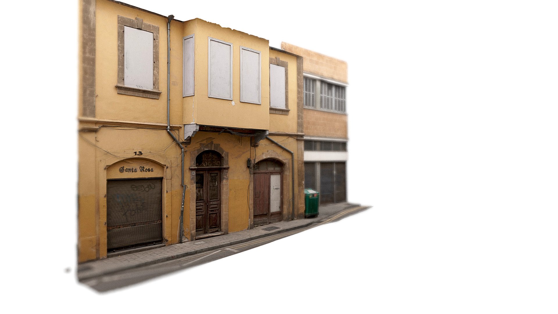 Continuous Building with Mixed Use in Limestone - 3D model by inicosia ...