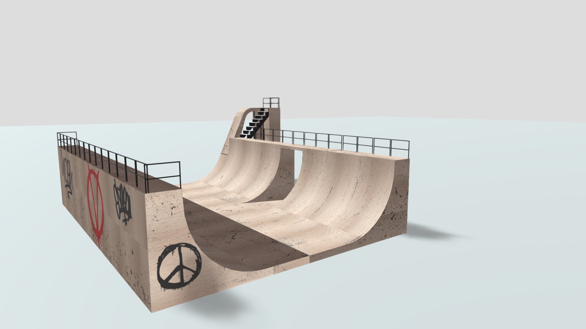 Textured Ramp - 3D model by davidcor [41bee11] - Sketchfab