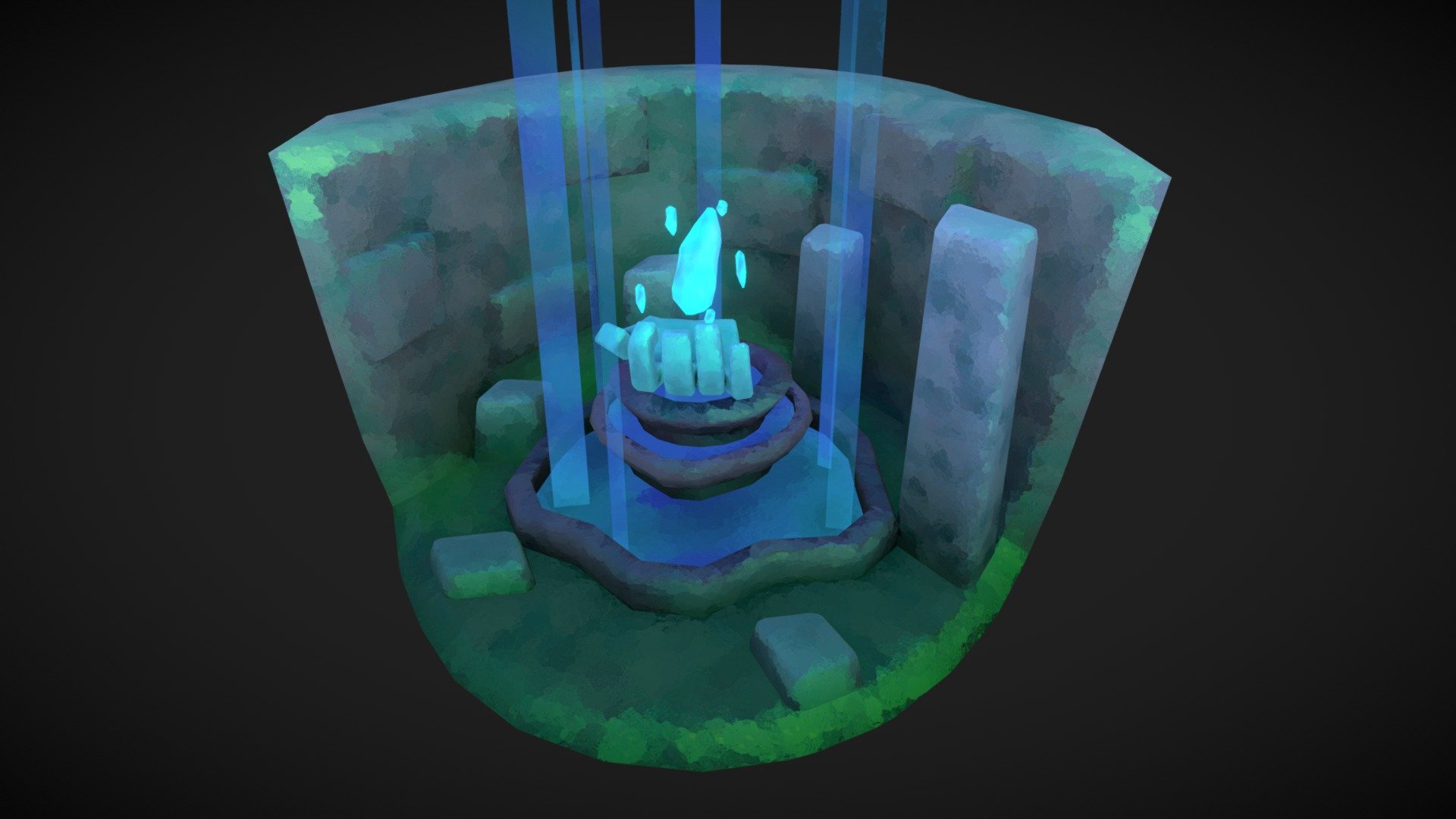 The Water Crystal Shrine - 3D model by EonSculpts [41bfe17] - Sketchfab