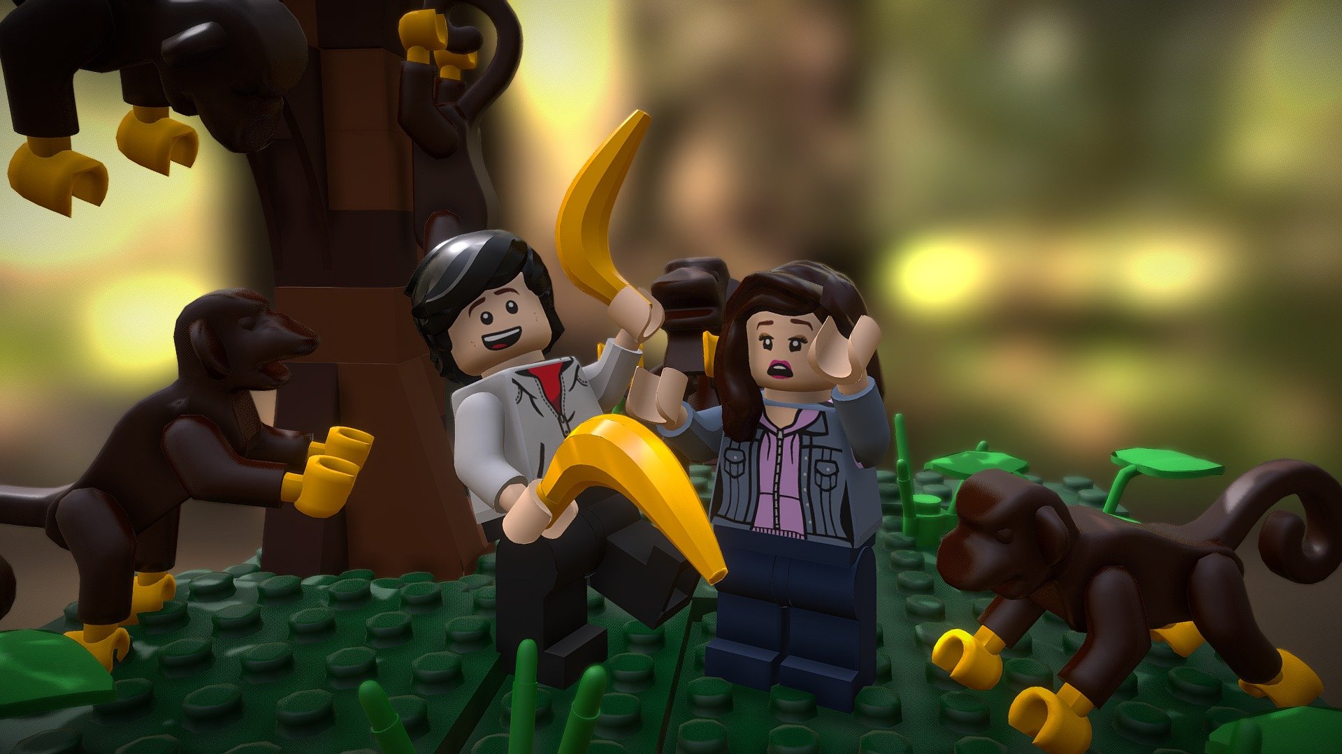 Lego Jungle Scene - Download Free 3D model by CMike [41c0145] - Sketchfab