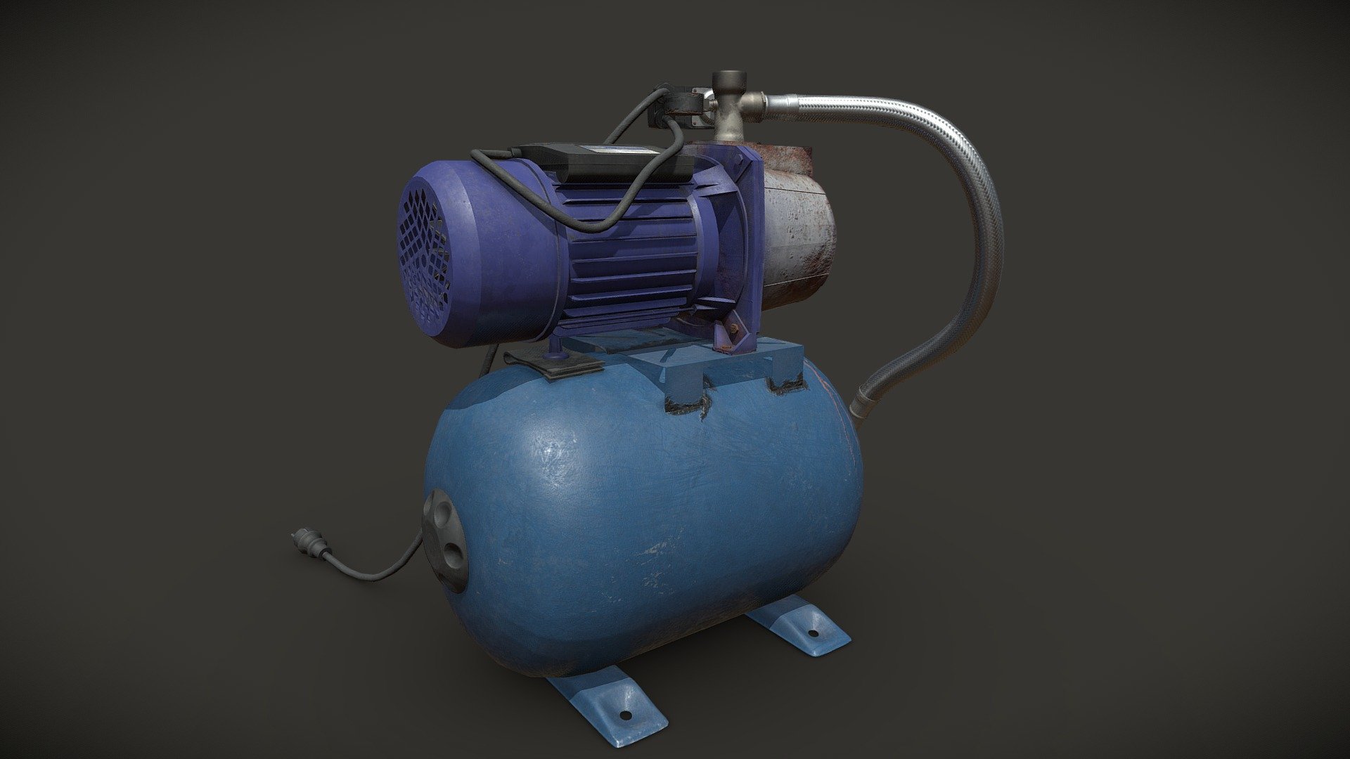 Old Water Pressure Booster Pump - Download Free 3D model by Dasamura [41c1a13] - Sketchfab