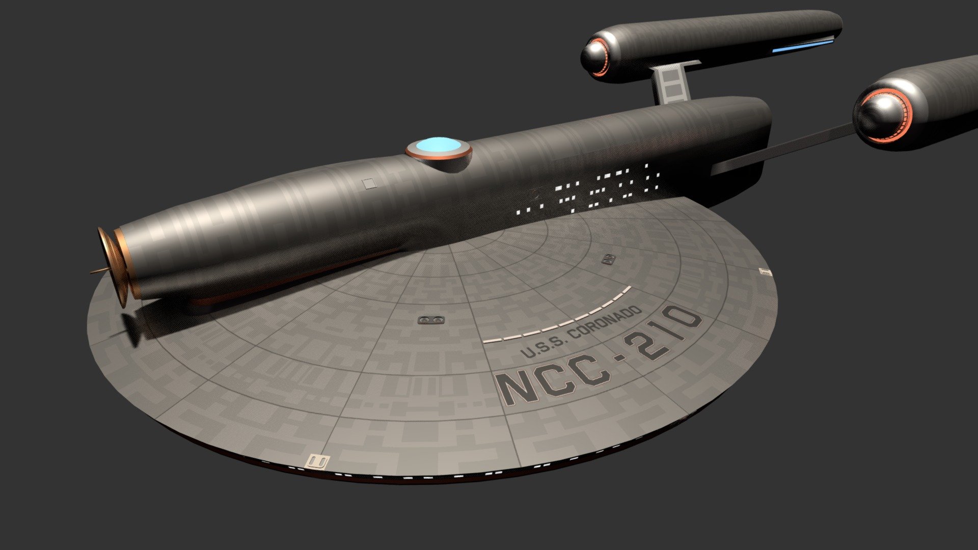 USS Coronado NCC-210 - Download Free 3D model by Terranimperial ...