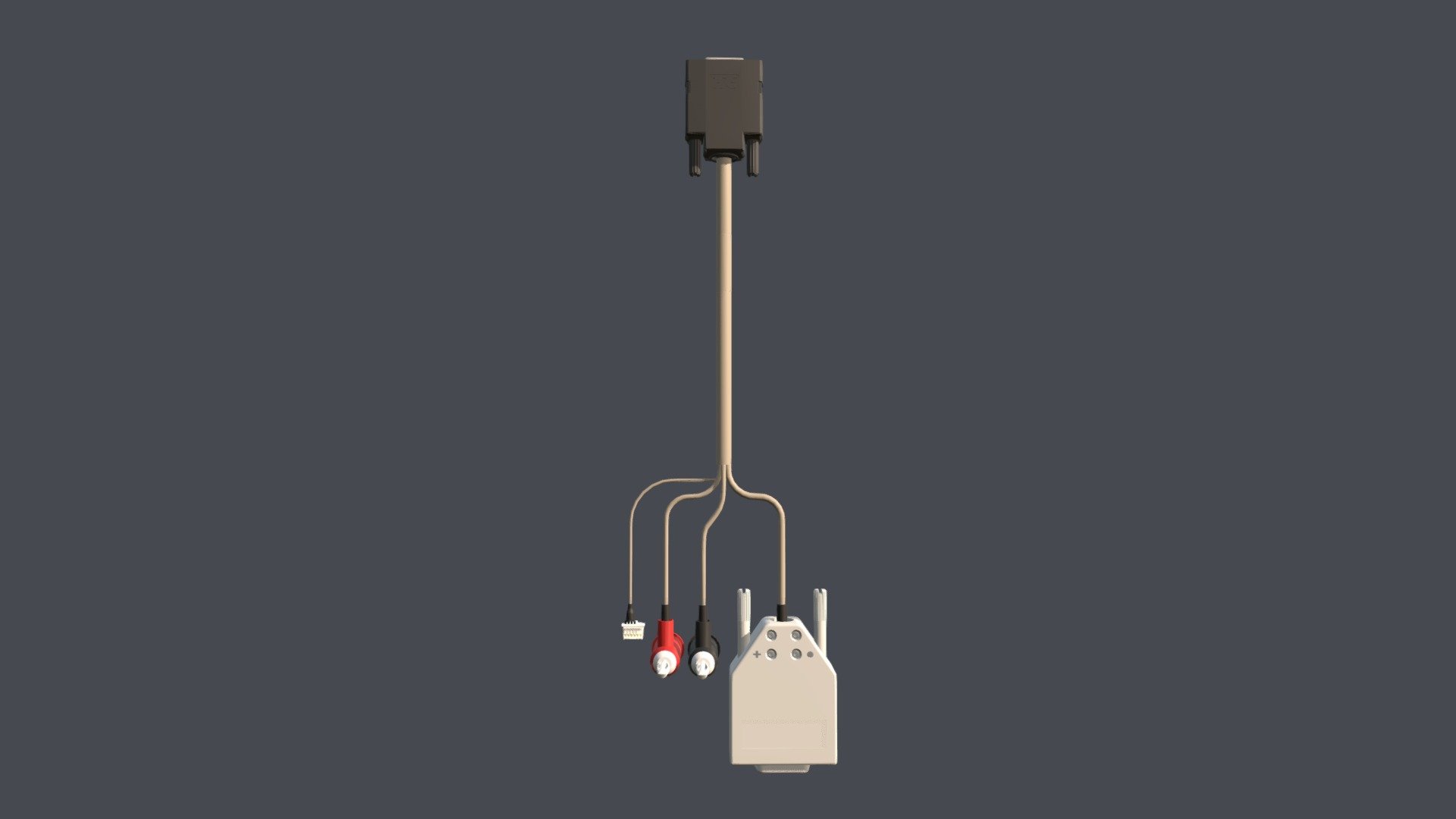 UC318, Cable, Dev, DB9, Banana, Altitude Encoder - 3D model by ucflight ...