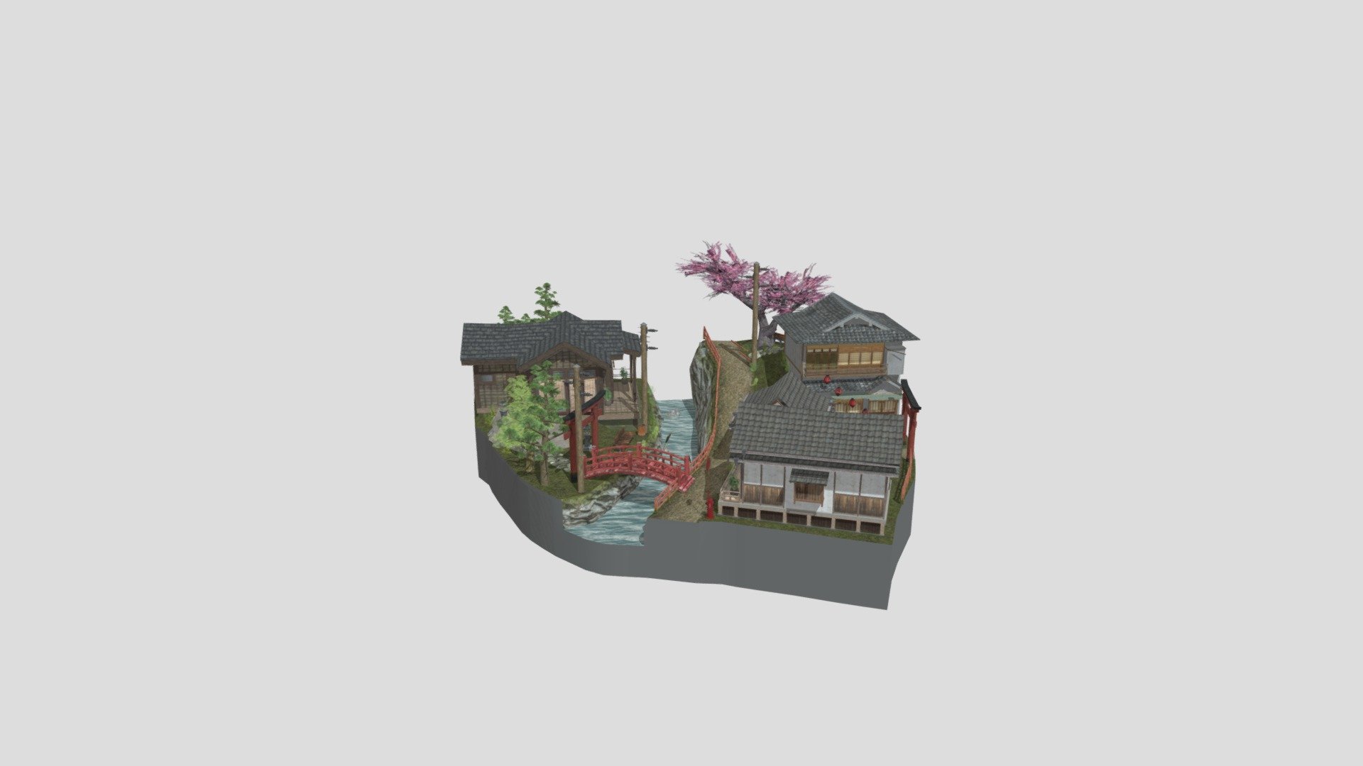 city_scene_kyoto - 3D model by VictorVerlaenen [41c5ff2] - Sketchfab