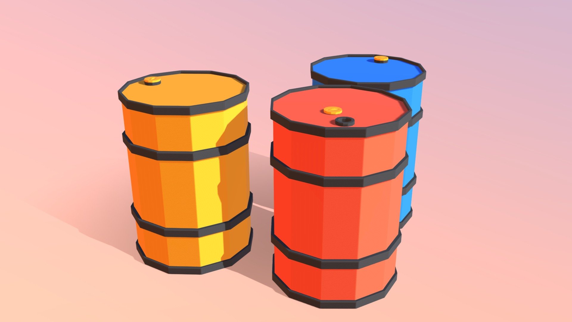 Barrel Low poly - 3D model by Zik (@turagada) [41c7ac8] - Sketchfab