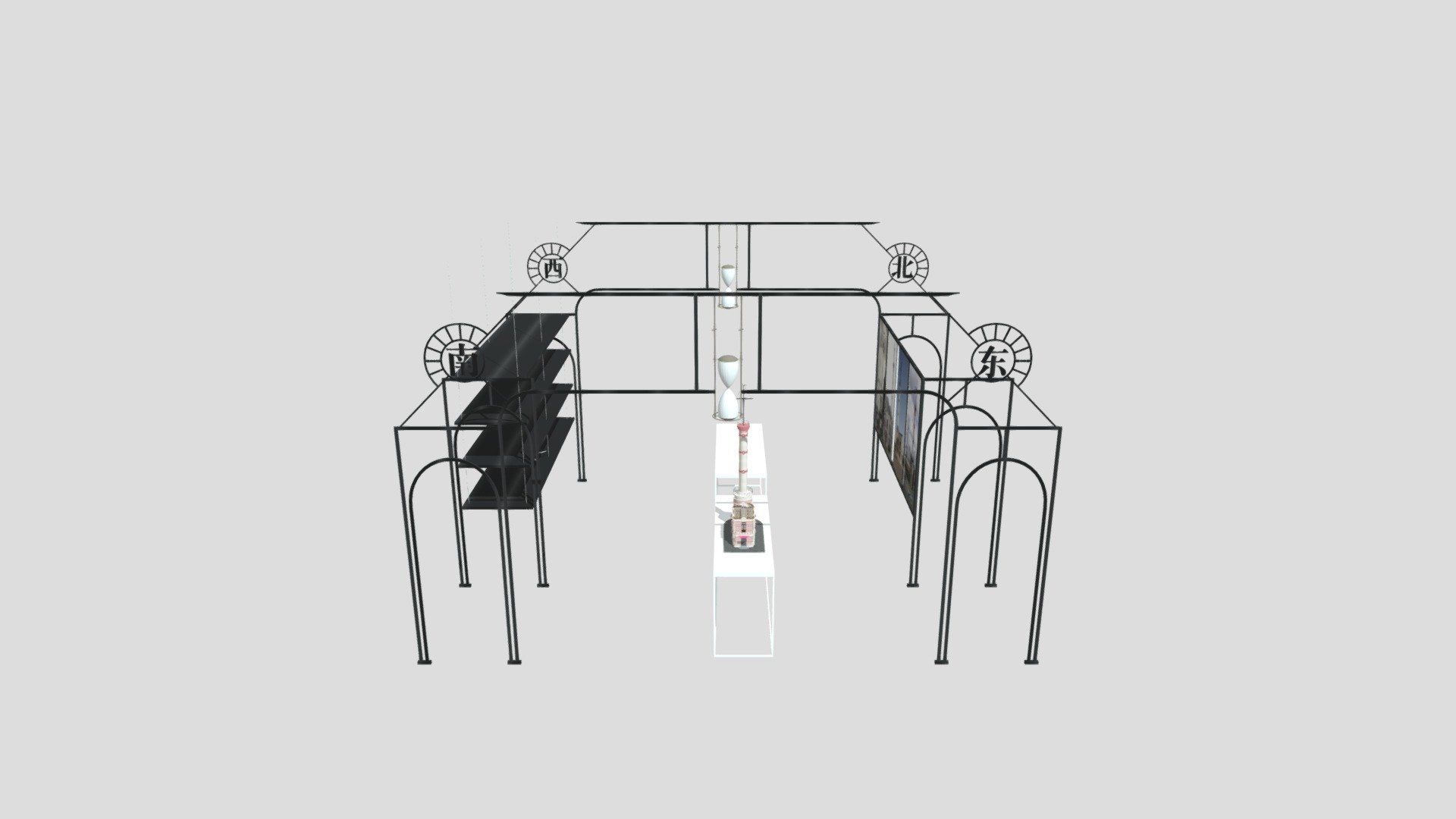 Iron architecture - 3D model by 15000963551dzc [41c9315] - Sketchfab