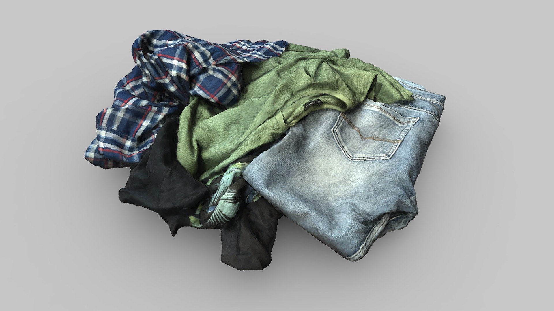 Pile of Cloths - Buy Royalty Free 3D model by Samad.Ahmed [41c9fe9 ...