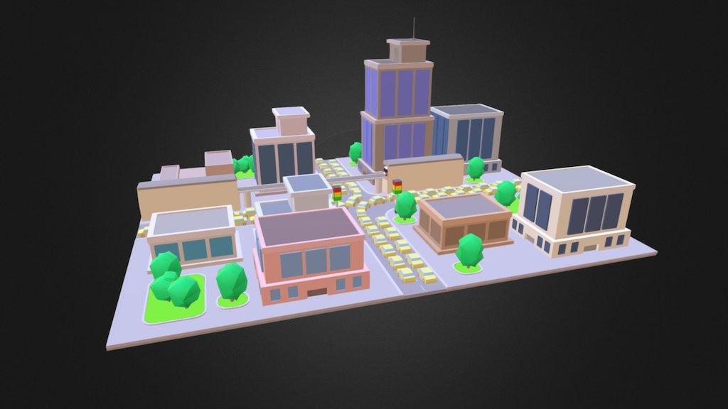 Model Map City - 3D model by theppithak [41ca21e] - Sketchfab
