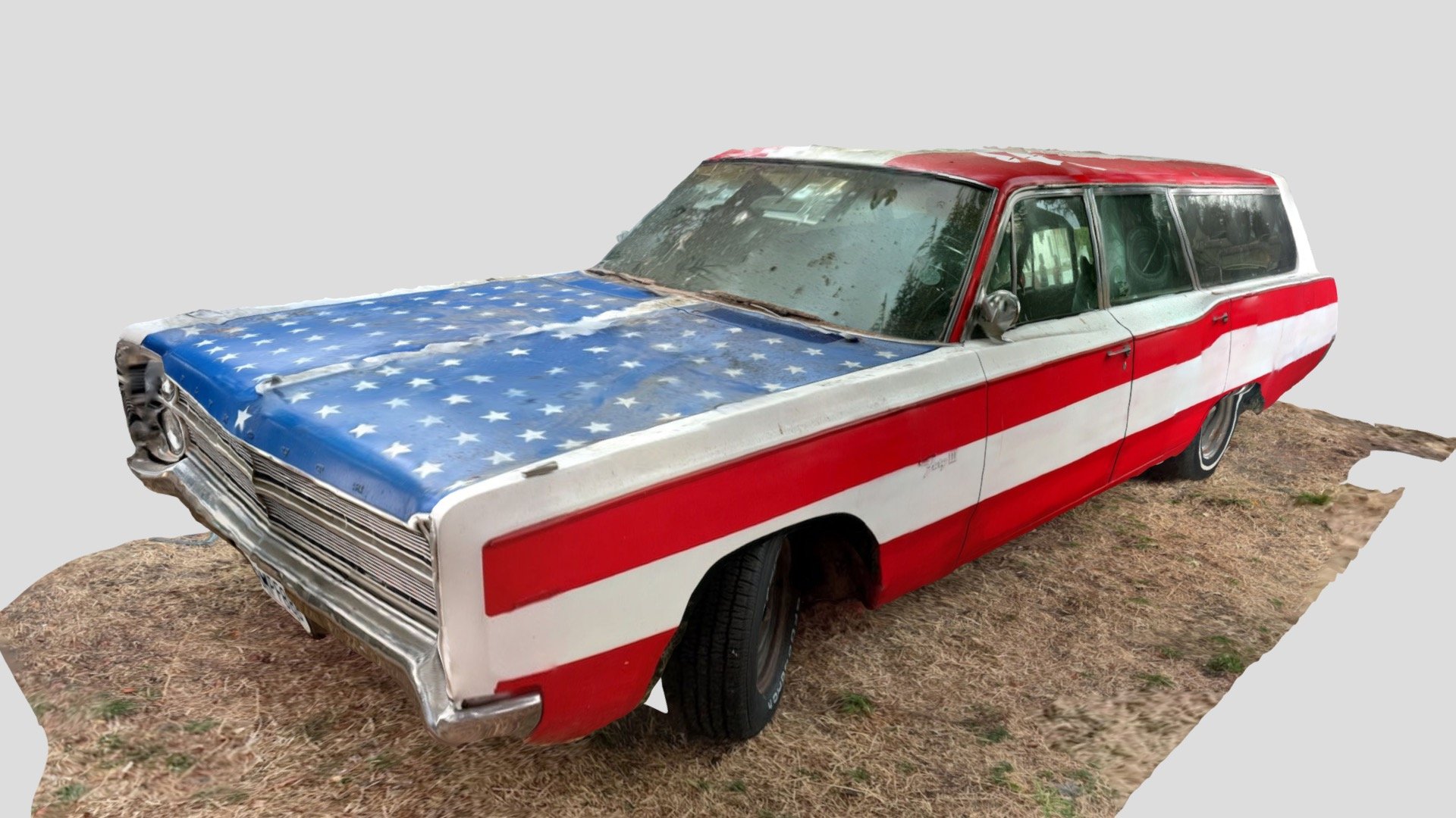 Flag car - Download Free 3D model by fabulousrice [41cb1dc] - Sketchfab