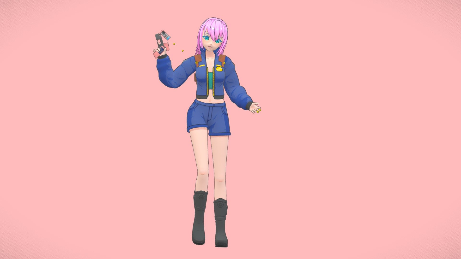 Police Academia - Anime Female - 3D model by Ashley Jay Thornton ...