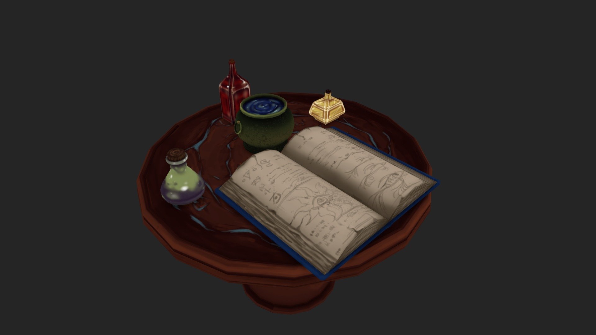 A1 Zhong Alchemy Table - 3D model by czhong2001 [41cd9c5] - Sketchfab