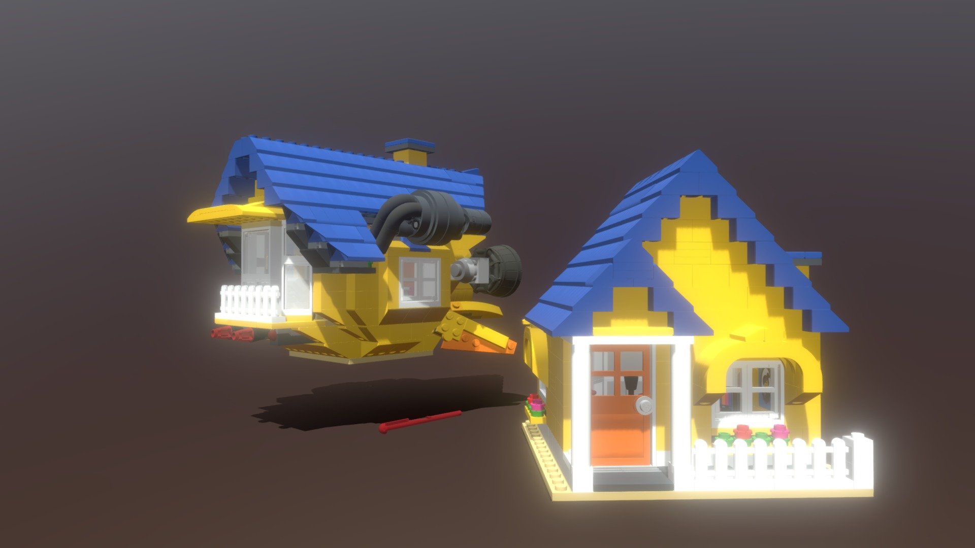 Emmets Dream House And Rocket House - 3D model by coolers (@Coolers ...