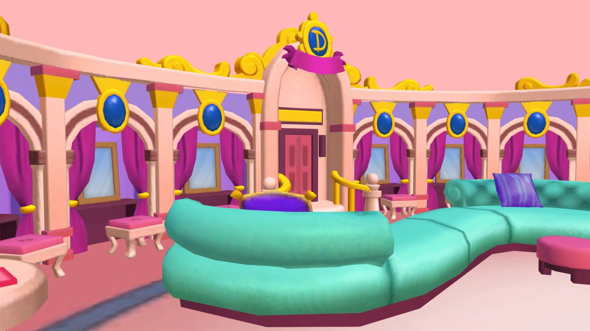 Disney Princess Dressing Room - Download Free 3D model by ...