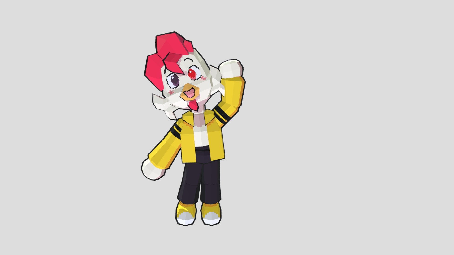 Modelo de RiusPlay en 3D low poly - 3D model by MikaElla_1 [41d3a7d ...