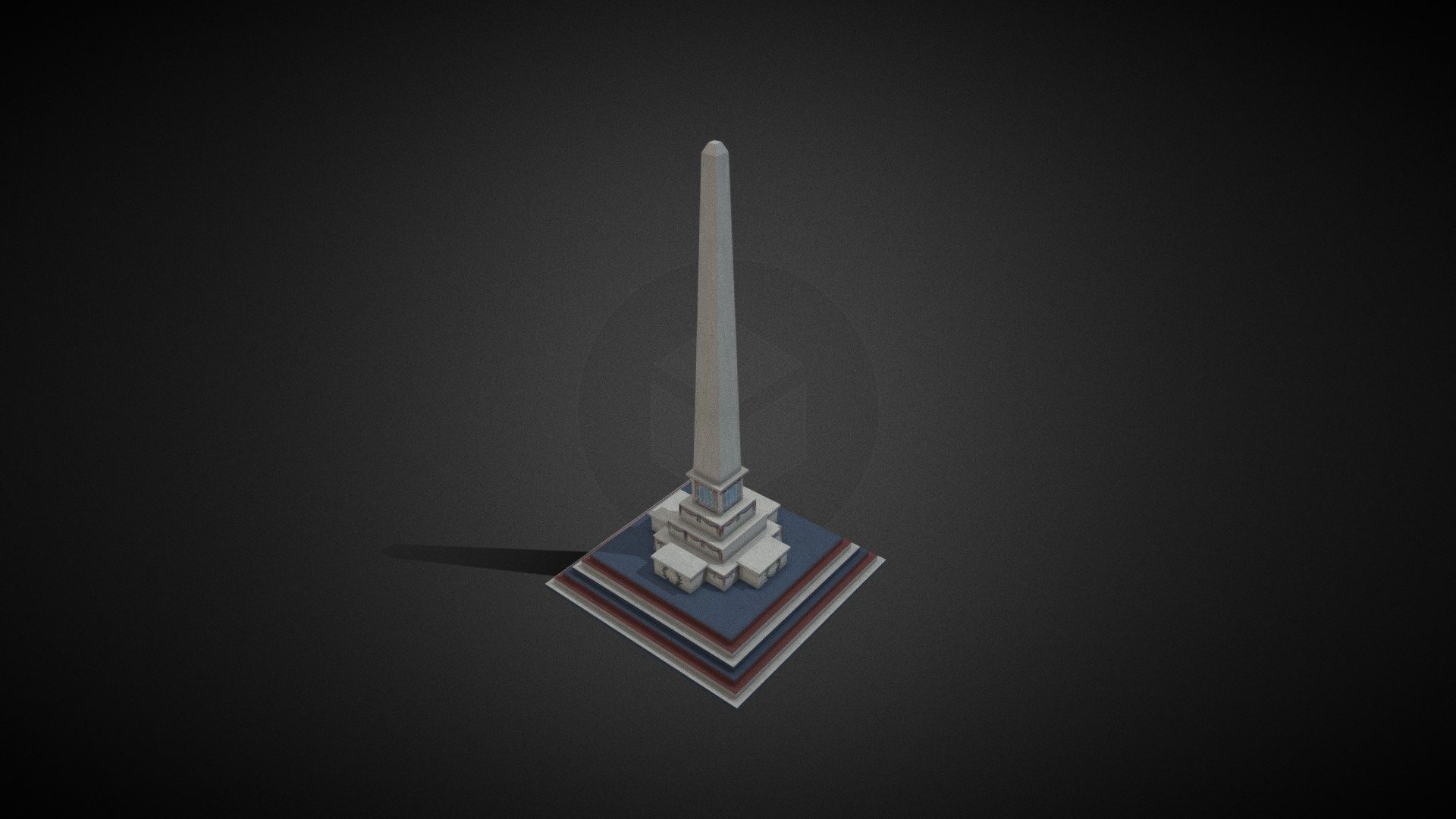 MONUMENT 1 - THE CENTENNIAL PAVILION MONROVIA - 3D model by Checo Mx ...