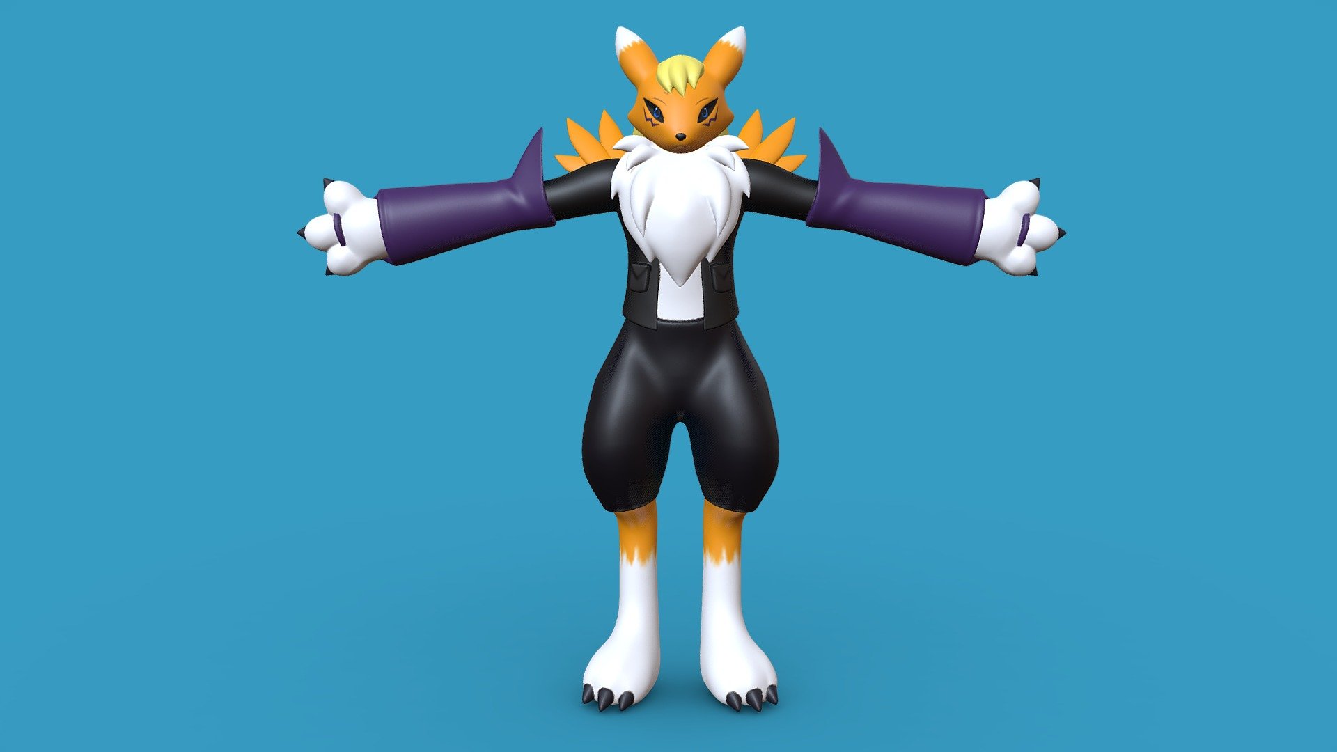 Zoana the Renamon - Download Free 3D model by Jekyre3D [41d947e ...
