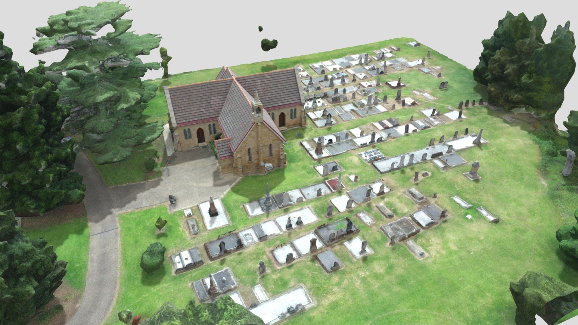 St Marks Church and Graveyard - 3D model by Ez360 [41d98cb] - Sketchfab