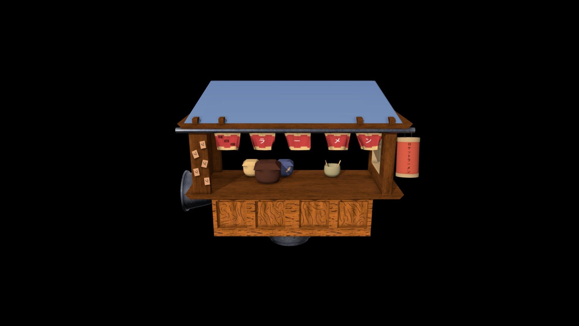 Rocket Ramen Stall - 3D model by yiti3d [41d9bbe] - Sketchfab