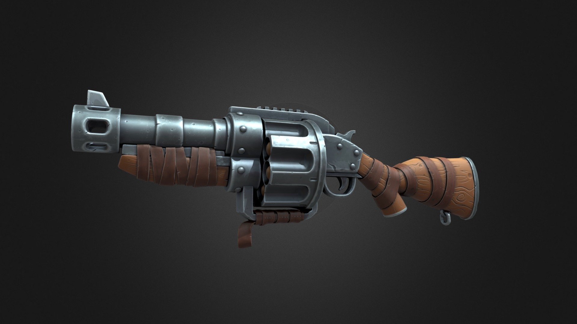 Stylized Revolver - Download Free 3D model by Oguz Guzel (@OguzGuzel ...