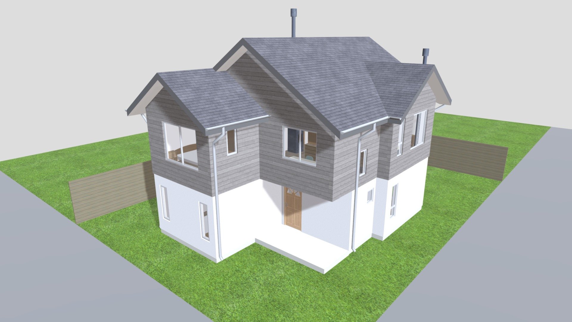 ARQ_CASA_FD. - 3D model by carlosjarasag2016 [41dde92] - Sketchfab