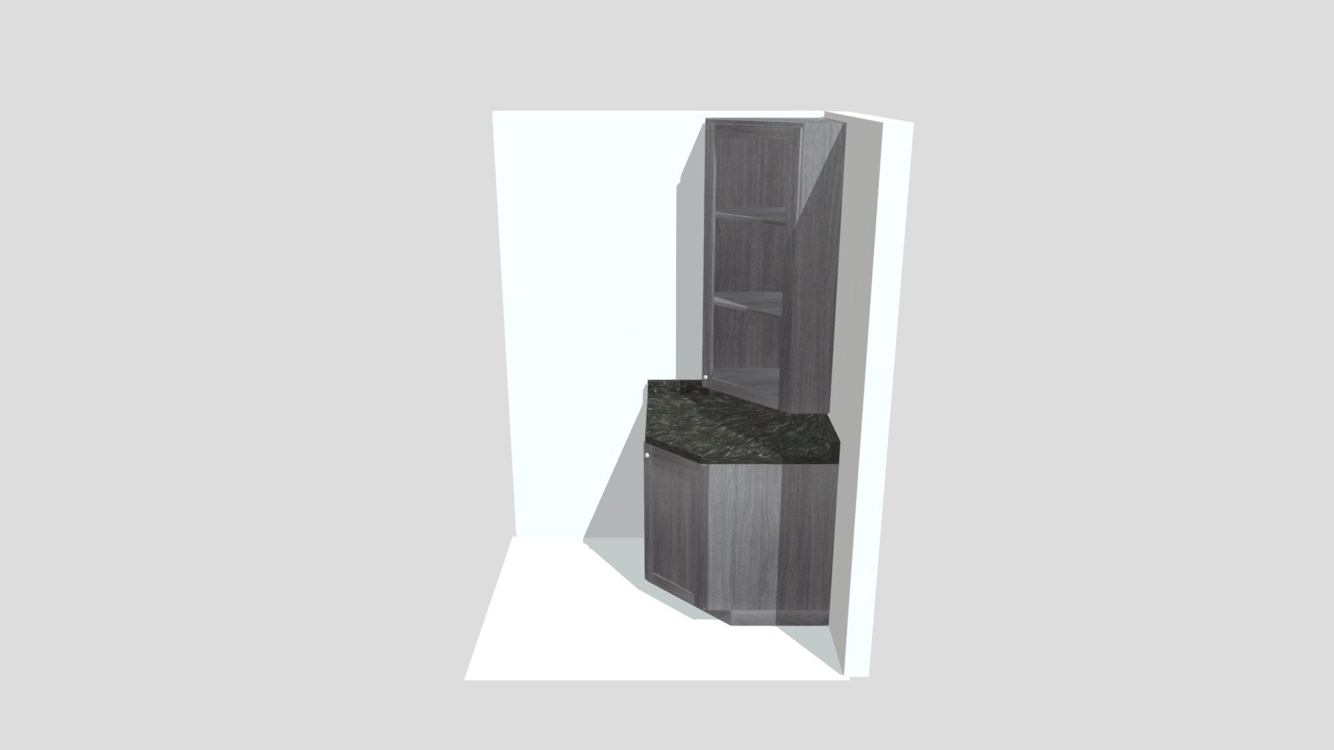 Caryn Corner Cabinet - 3D model by ngrepke [41ddf08] - Sketchfab