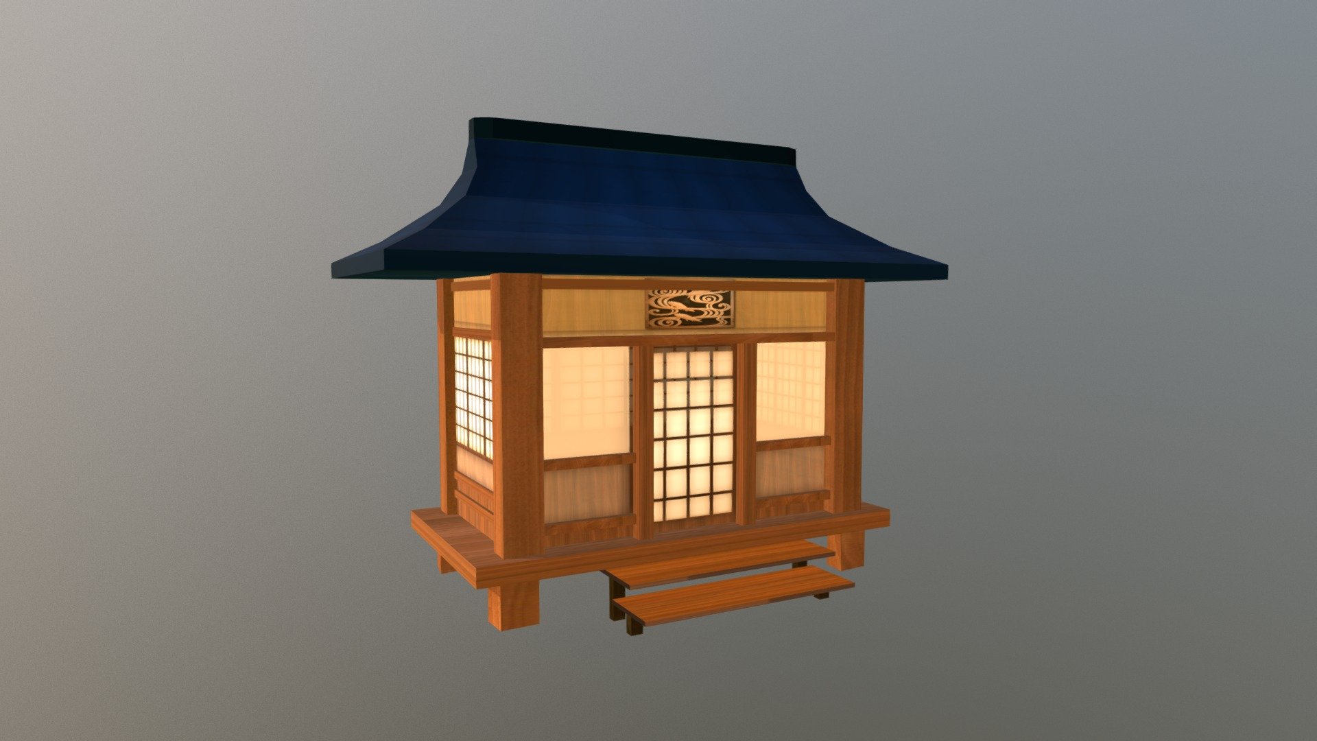Japanese Style Gajebo - 3D model by Vinata [41df055] - Sketchfab