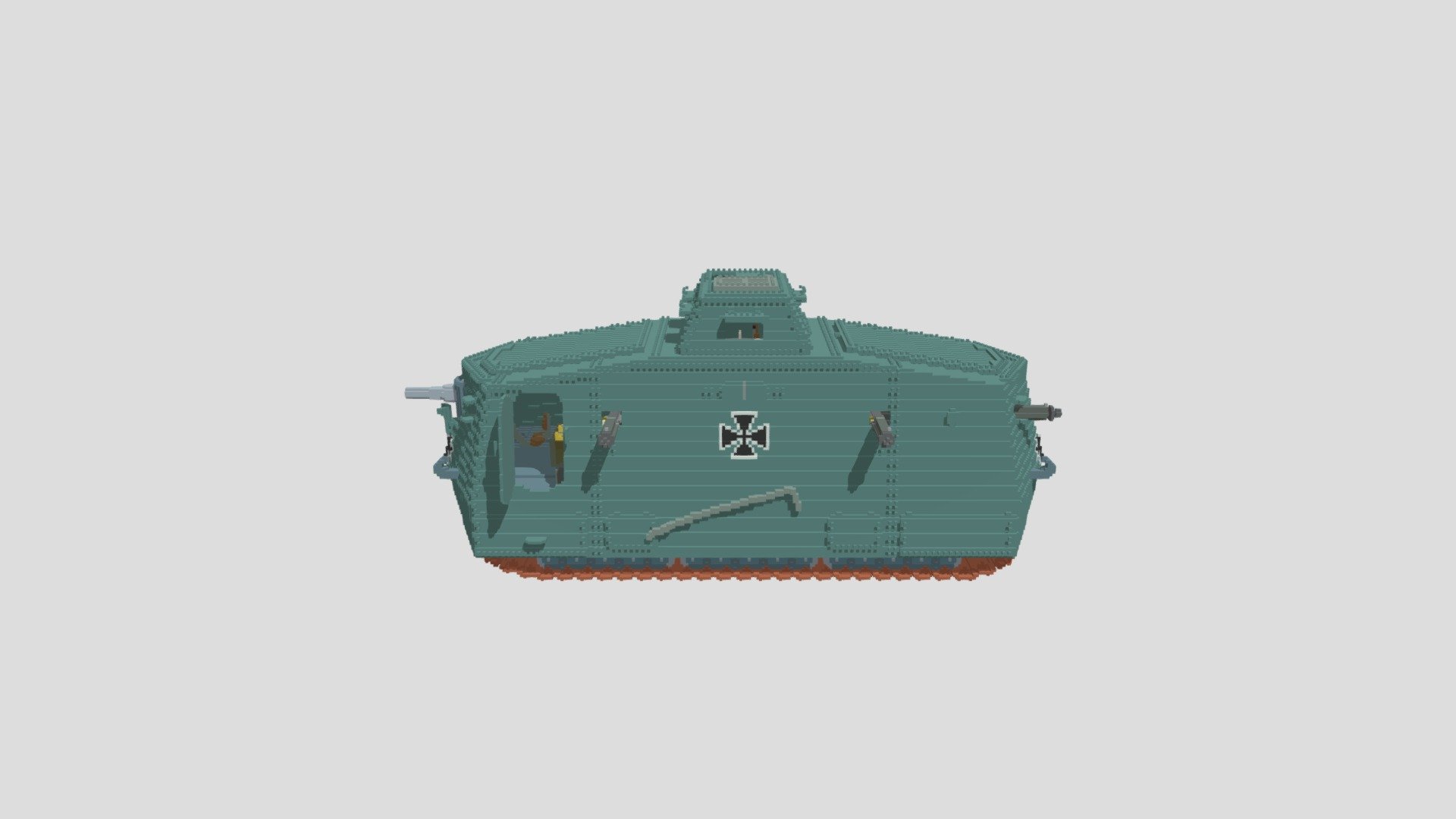 Tanks of the First World War: A7V - 3D model by Dmitry Pollack ...
