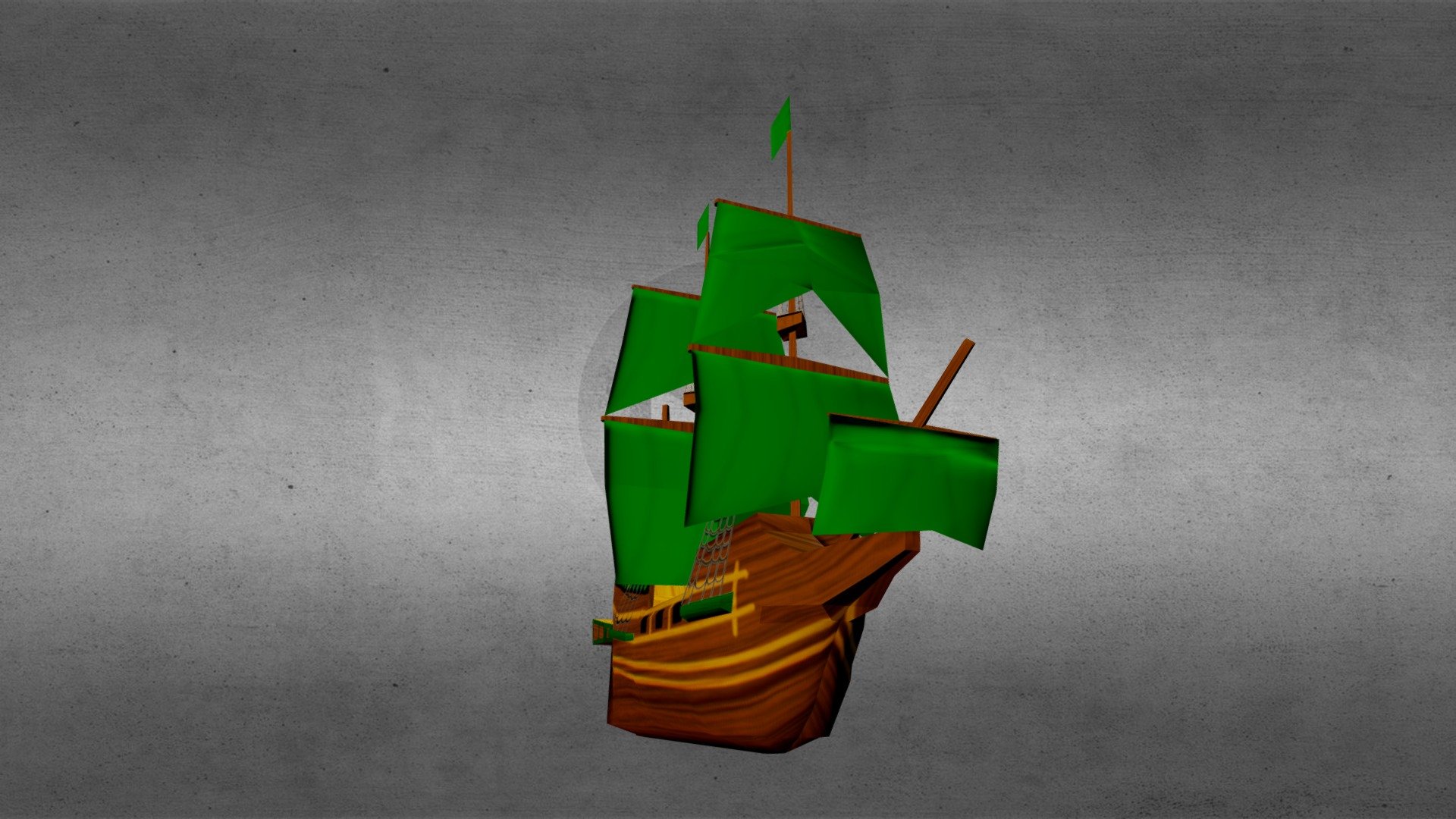 Low Poly ship, game prop for RTS games - Download Free 3D model by ...
