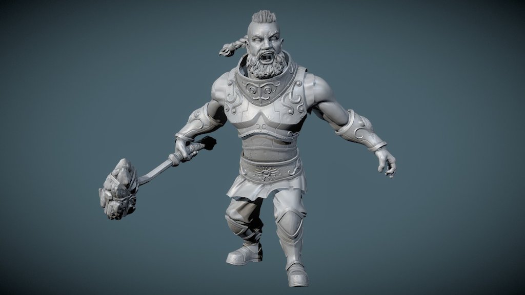 Warrior - 3D model by Dorogan S. (@dorogansergiy) [41e1902] - Sketchfab