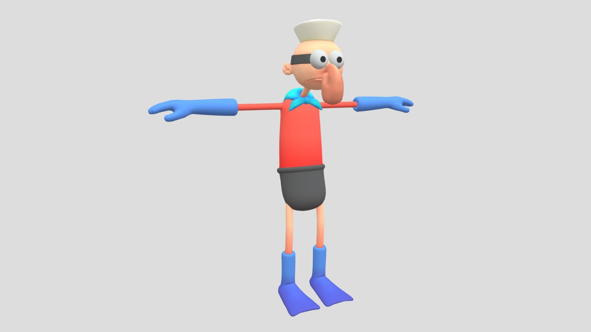 BFBBR - Barnacle Boy - Download Free 3D model by SMF Features Developed ...