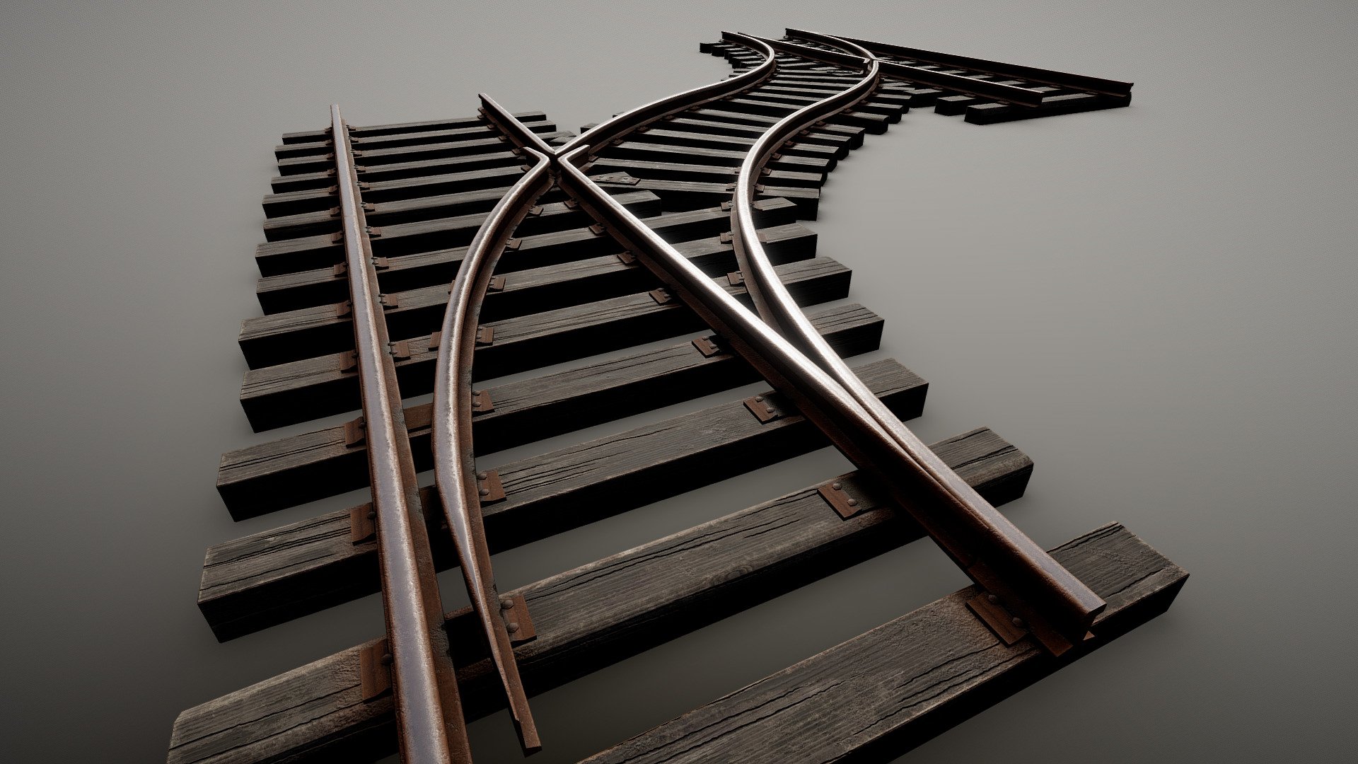 Modular Railway Section part.3 [derivative] - Download Free 3D model by ...