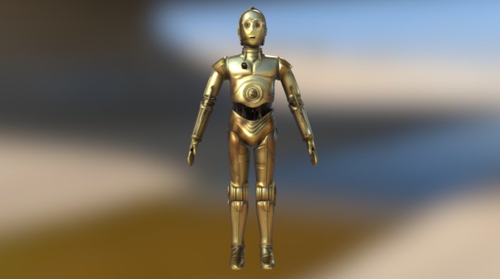 C-3PO Clean - 3D model by beholdmidia [41e6570] - Sketchfab