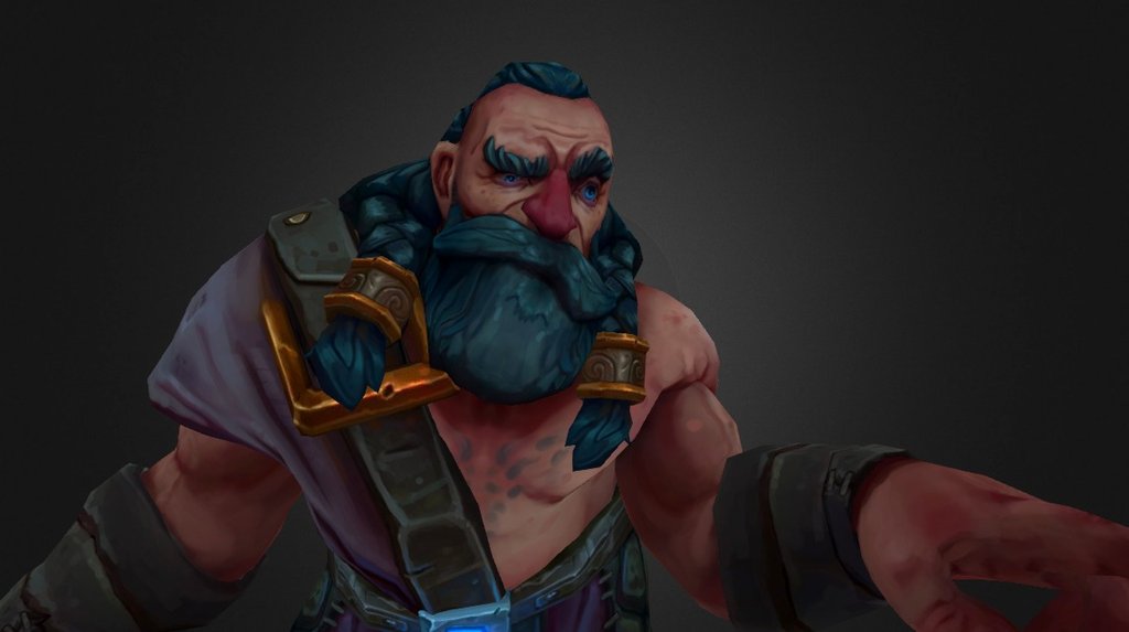 Drunk Dwarf - 3D model by Patrik Antonescu (@patrikantonescu) [41e966f ...