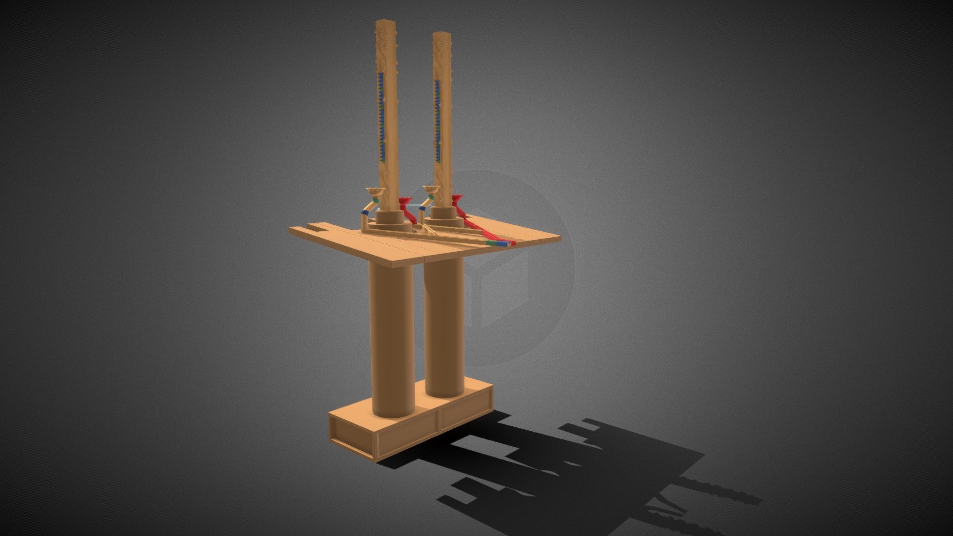 JAGYEONGNU 자격루 - Korea Waterclock 1434 - Modul 2 - 3D model by ...