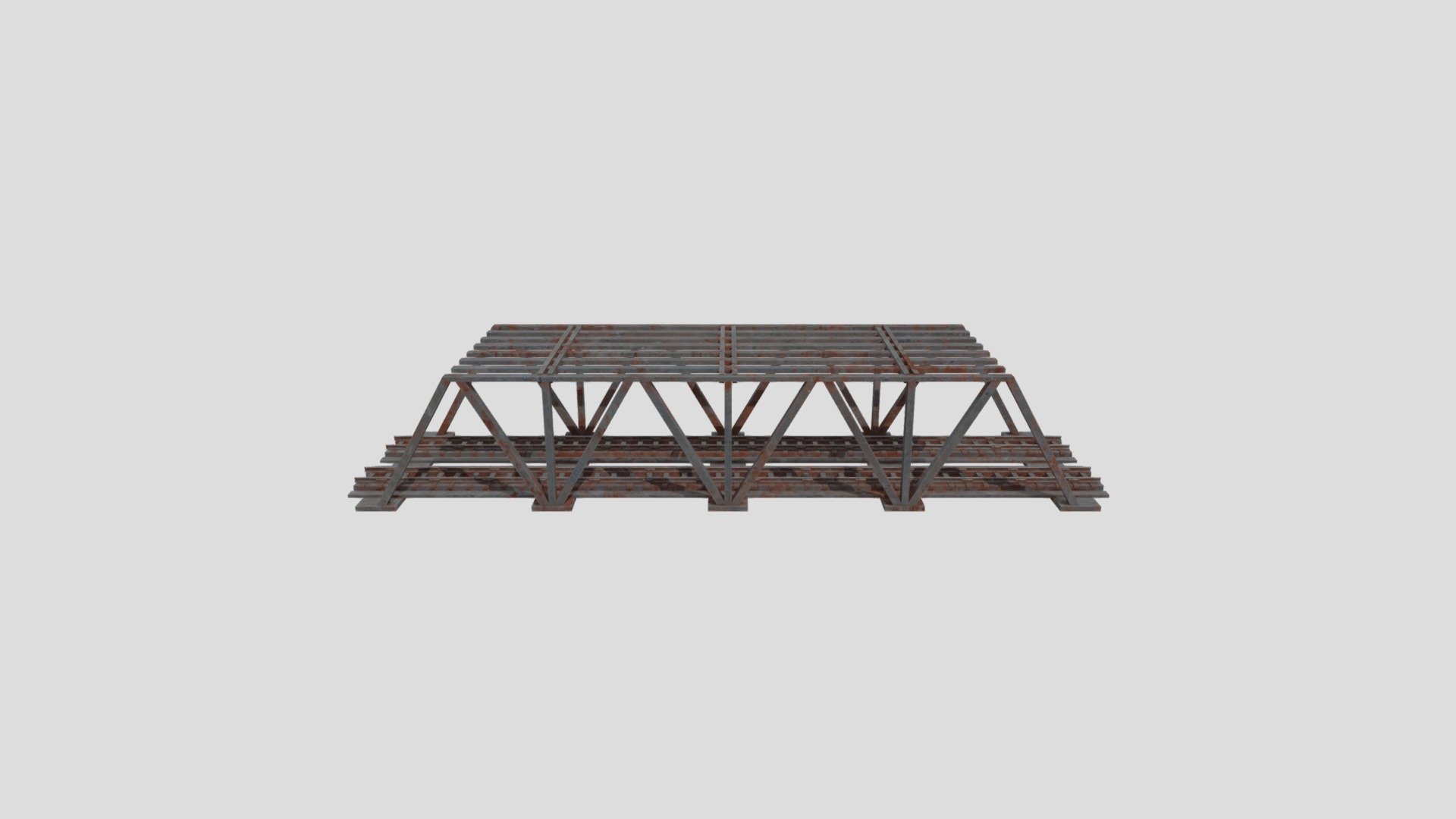 Train-bridge-RuSTed - 3D model by kanishkkumar2004 [41eb716] - Sketchfab