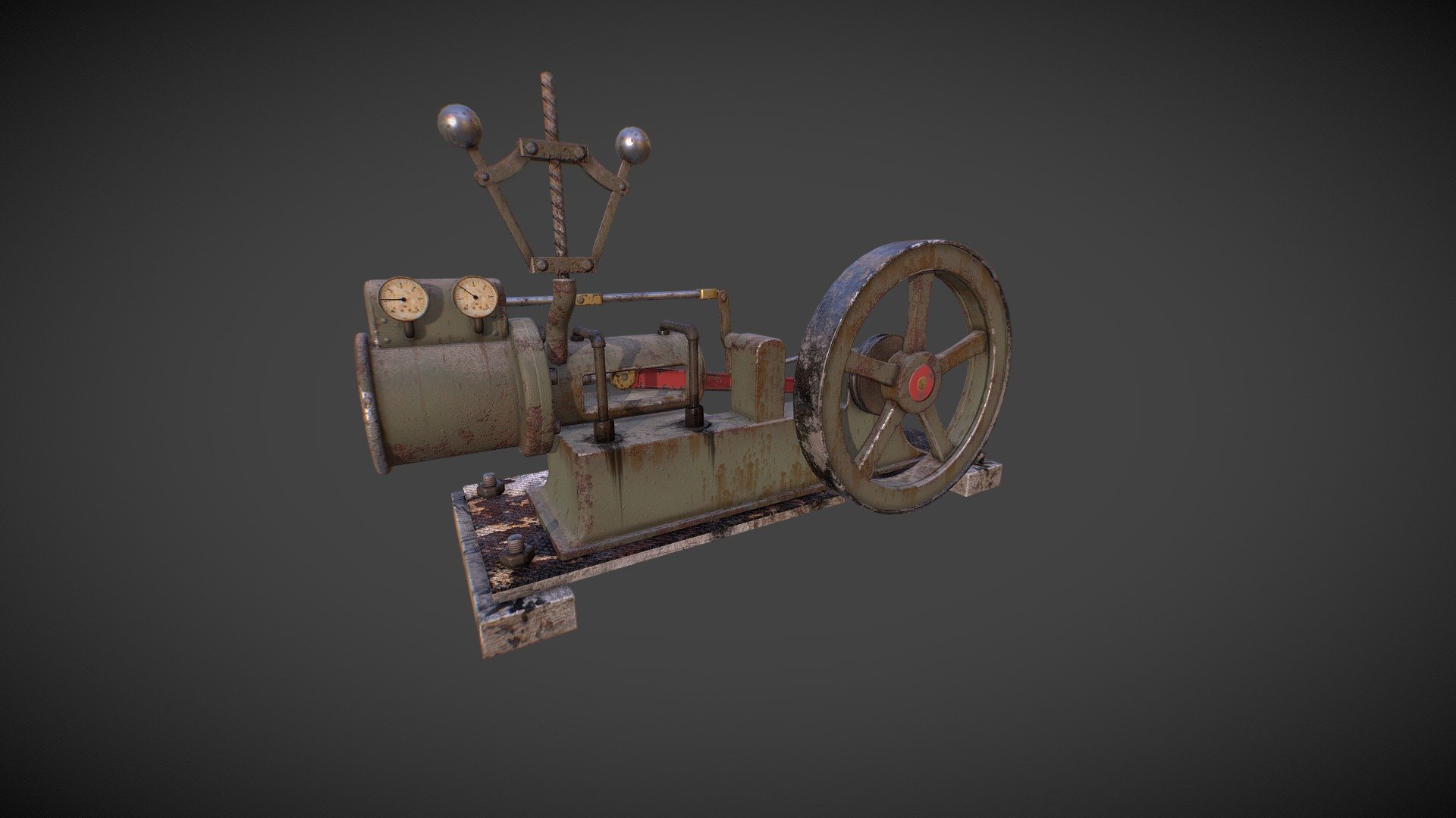Steam Engine - Buy Royalty Free 3D model by Salex [41eb85c] - Sketchfab ...