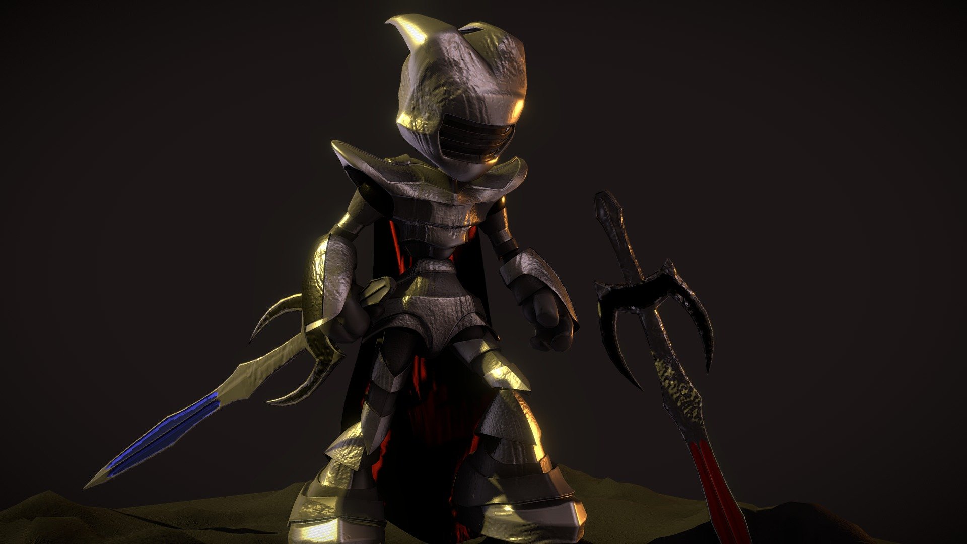 Runne, the knight - 3D model by zcythe [41ebf39] - Sketchfab